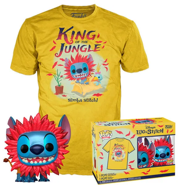 FUNKO POP&TEE: figurica i majica - SIMBA STITCH - S