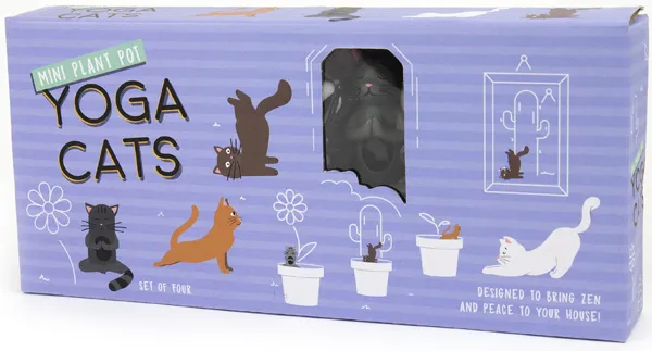 Mini figurice za saksiju YOGA CATS