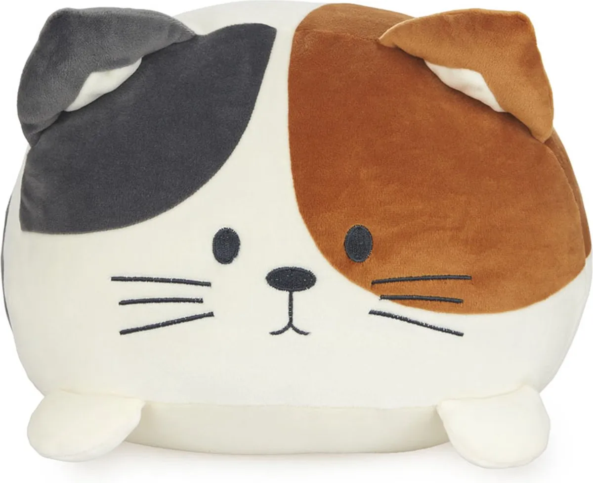CUSHION KITTY CALICO MULTICOLOR POLYESTER