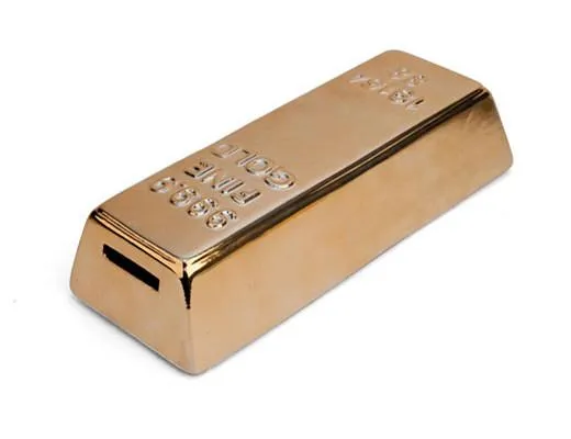 Kasica u obliku zlatne poluge COIN BANK GOLD BAR