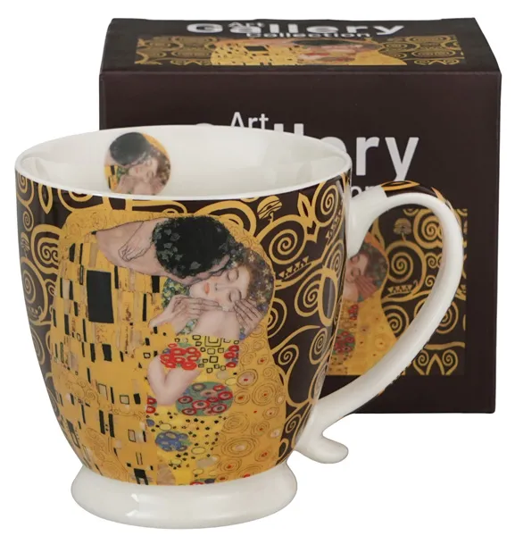Šolja sa stopicom THE KISS BROWN - KLIMT