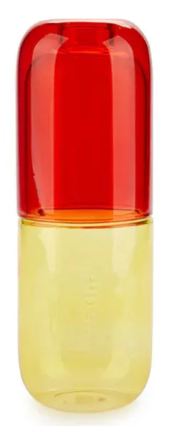 Flaša i čaša PILULA crveno-žuta 550ml