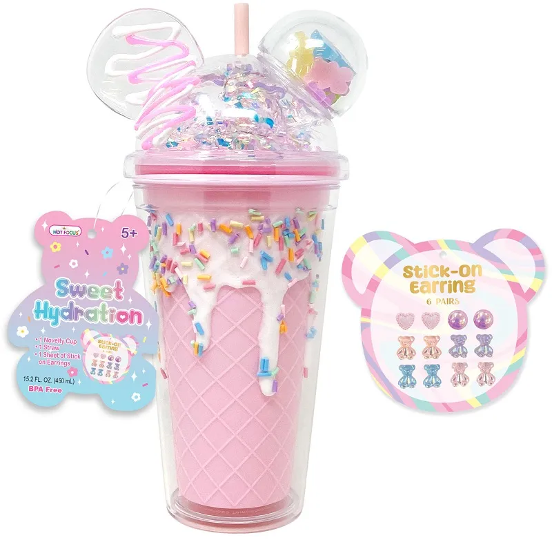 Plastična čaša sa stikerima SWEET HYDRATION