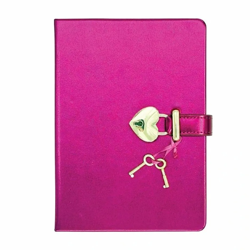 Notes sa ključićem HUSH HUSH Pink 160 strana na linije