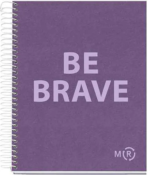 Notes BE BRAVE ECO AMETHYST A5 linije