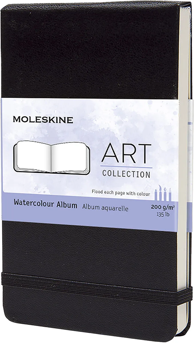 Notes 9x14cm MOLESKINE ART Watercolour, prazni listovi