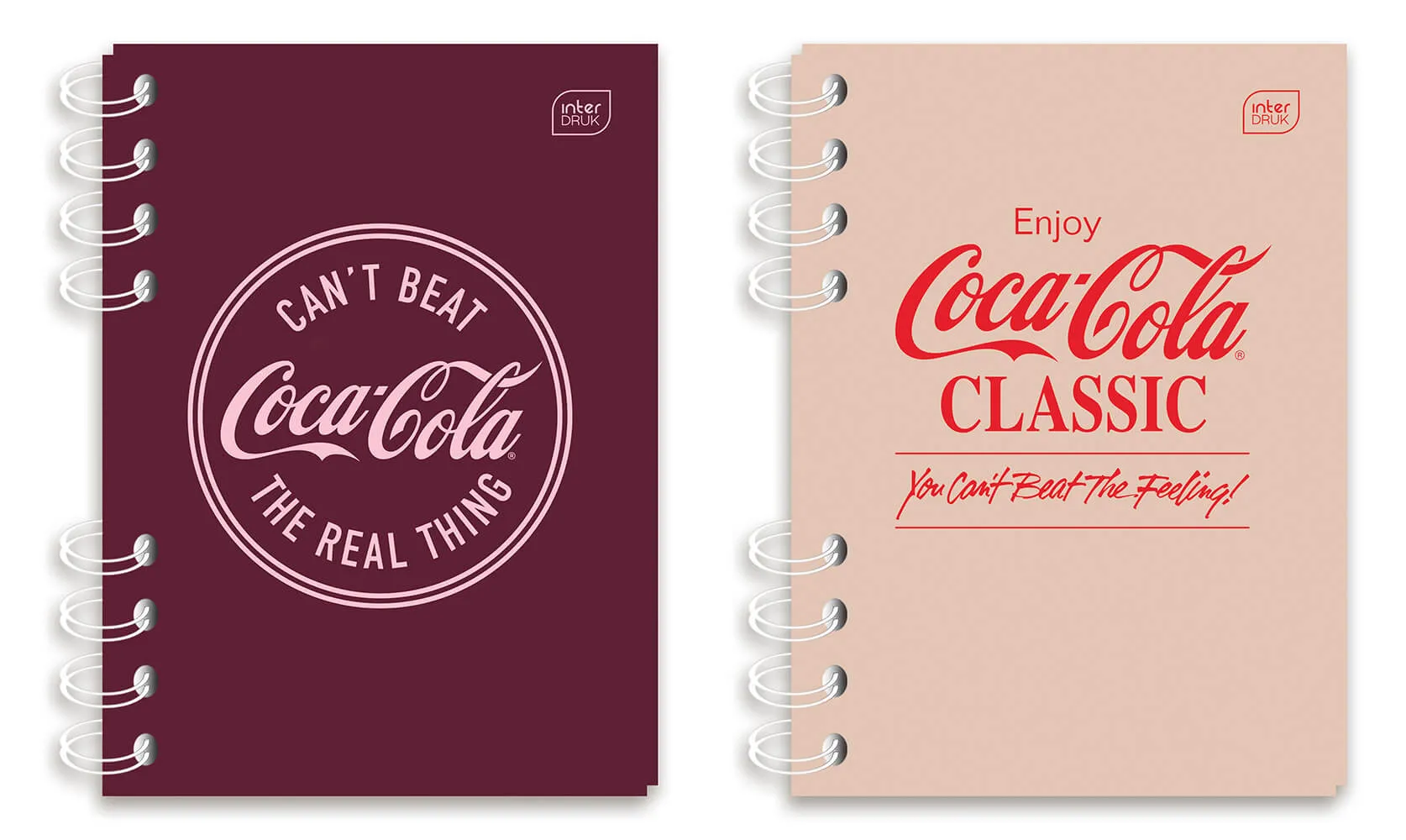 Spiralni notes A5 kvadratići COCA COLA (DVE VRSTE)