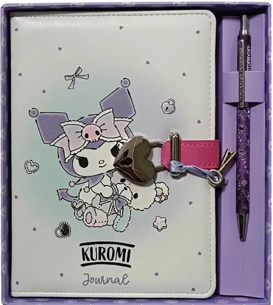 Notes sa ključićem i olovka KUROMI HUSH HUSH