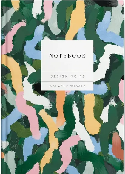 Notes A5 na linije TP, GOUACHE WIGGLE KALEIDO