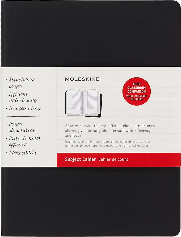 Set dva notesa MOLESKINE Black & Kraft, 19x25 cm, mek povez