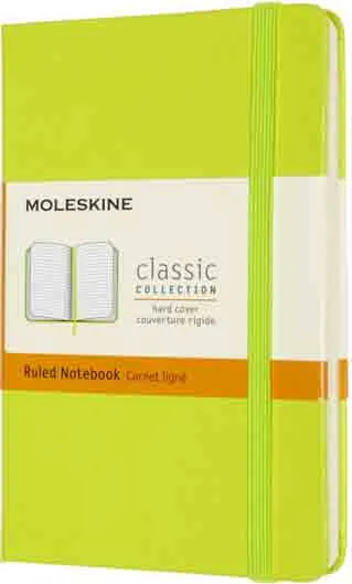 Notes MoleskinRUL HARD LEMON GREEN svetlo zeleni