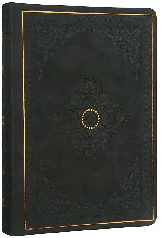 VICTORIA'S JOURNALS notes A5 na linije OLD BOOK - CRNI