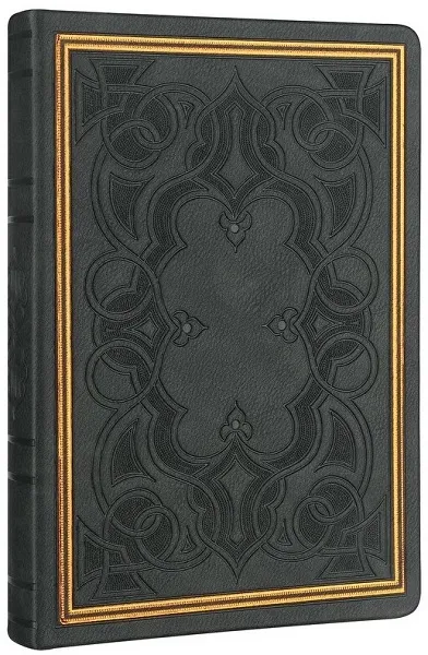 VICTORIA'S JOURNALS notes A5 na linije OLD BOOK - SIVI