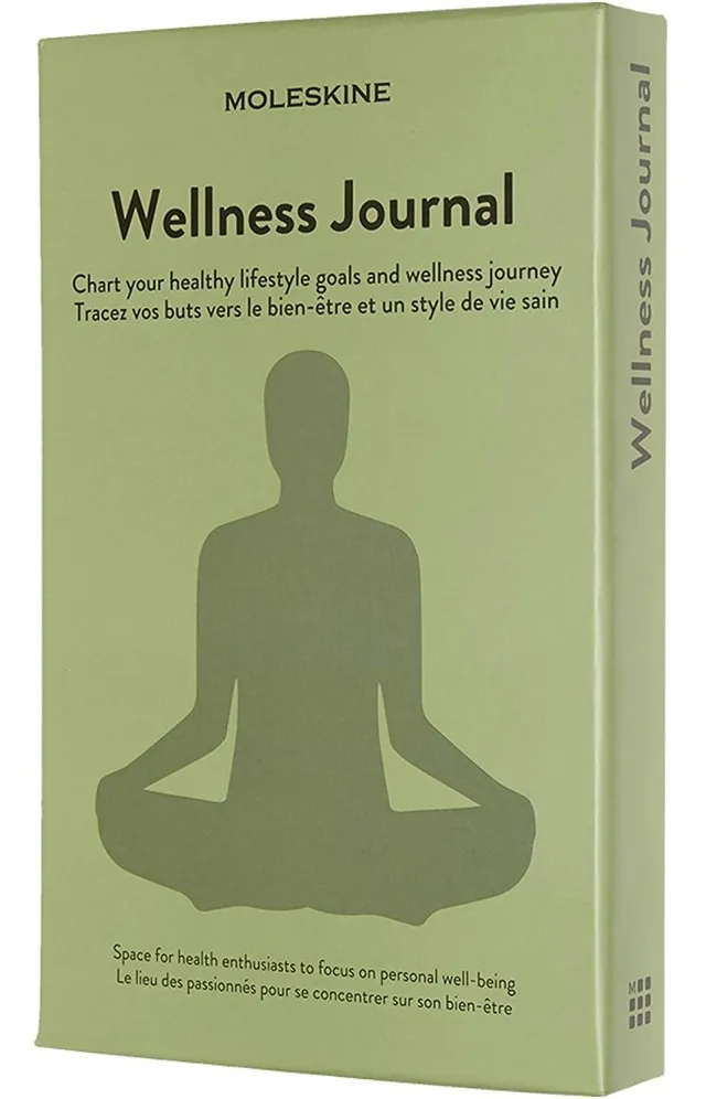 Notes Wellness Journal A5 MOLESKINE 13x20 cm Zeleni (tvrde korice)