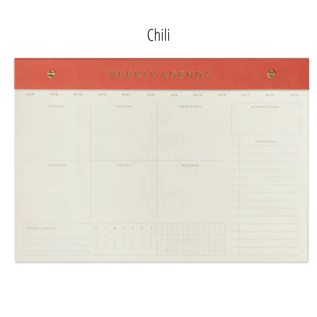 Nedeljni planer B4 - CHILI - WEEKLY AGENDA 25x35 cm