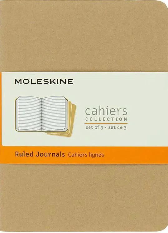 Planer A5 MOLESKINE Set od 3, džepni, braon
