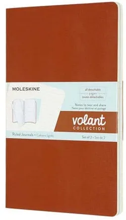Notes VOLANT MOLESKINE Set od 2, narandžasta/plava