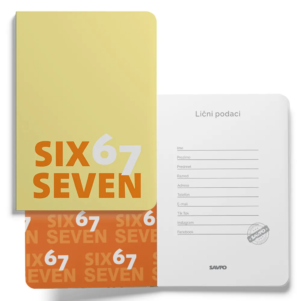 Sveska A5 linije SIX SEVEN