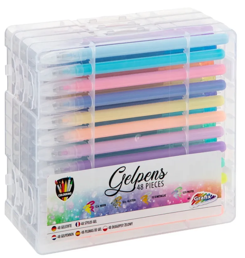 Set 48 gel olovaka GLITTER/NEON/METALIC/PASTEL