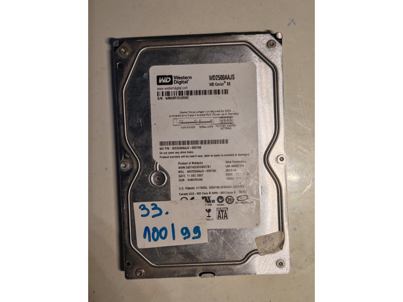 Hard disk za računar 250 Gb SATA - br.33