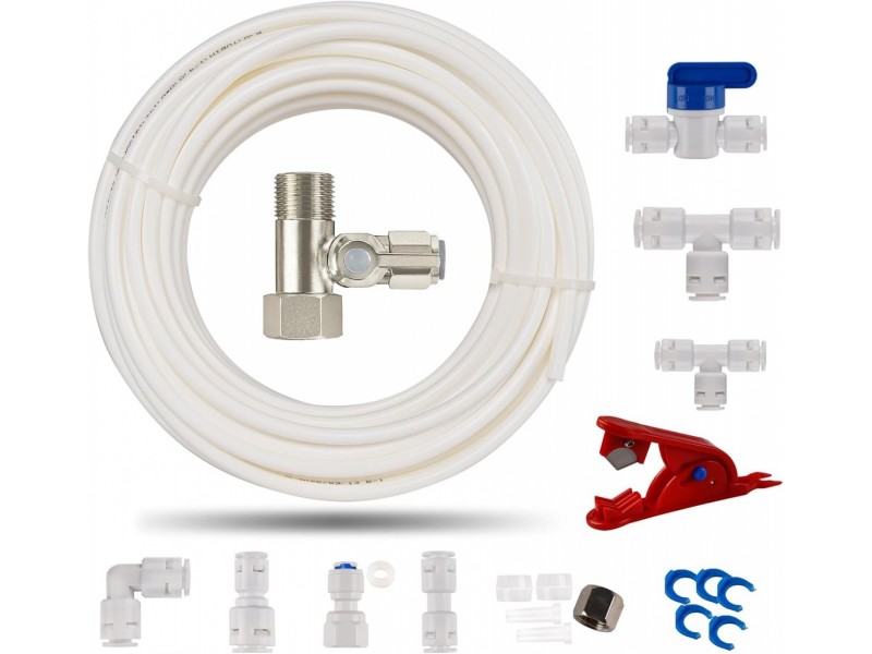 Set za Priključak Vode Frižidera–Crevo 15m 1-4"+priklju