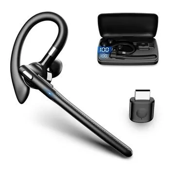 YYK-526 BLUETOOTH HEADSET WITH ENC DUAL MIC NOISE REDUCTION - BLACK