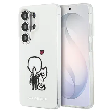SAMSUNG GALAXY S26 ULTRA KARL LAGERFELD IML KARL&CHOUPETTE BACK LOGO MAGNETIC CASE - TRANSPARENT
