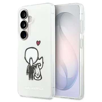 SAMSUNG GALAXY S26 KARL LAGERFELD IML KARL&CHOUPETTE BACK LOGO MAGNETIC CASE - TRANSPARENT