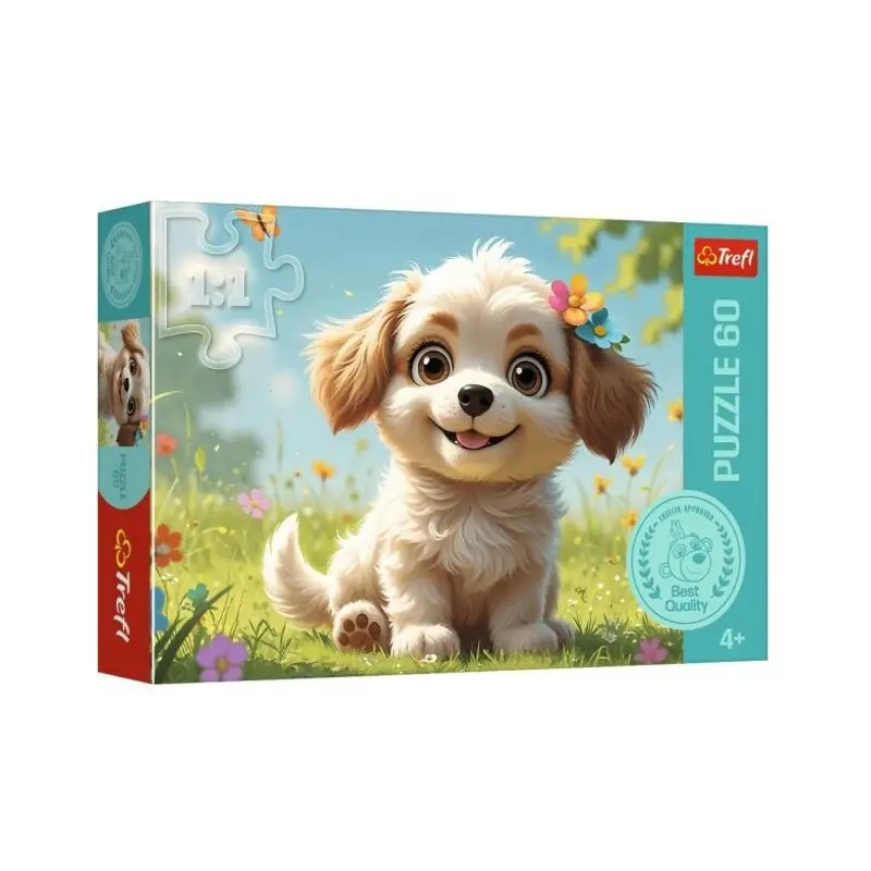 Puzzle 60 delova - Srećan pas, Tref