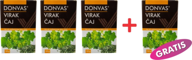 DONVAS® Virak čaj, 50g (paket 3+1 gratis)