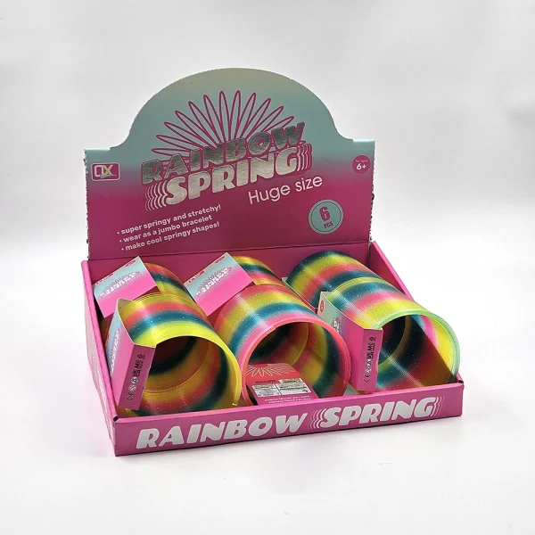 Rainbow spring, slinki, neon
