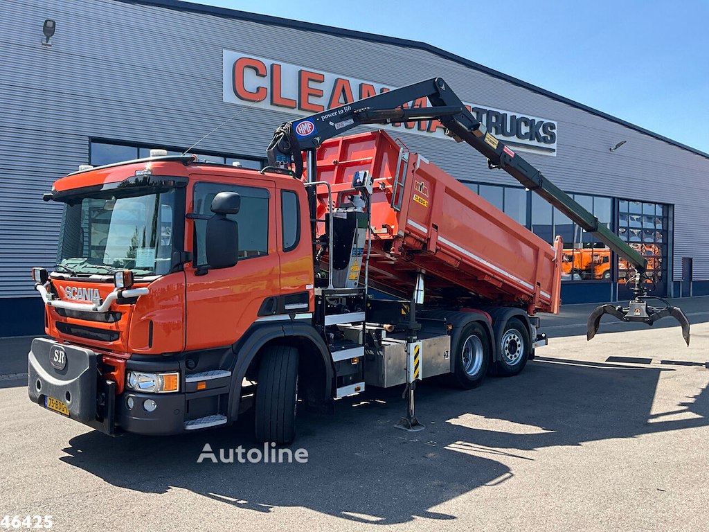 Scania P 320 HMF 14 Tonmeter Z-kraan Just 227.472 km! kiper