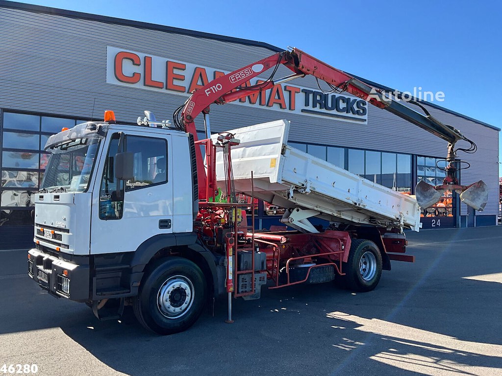 IVECO Eurotech 190E24 Manual Full Steel Fassi 11 Tonmeter laadkraan Ju kiper