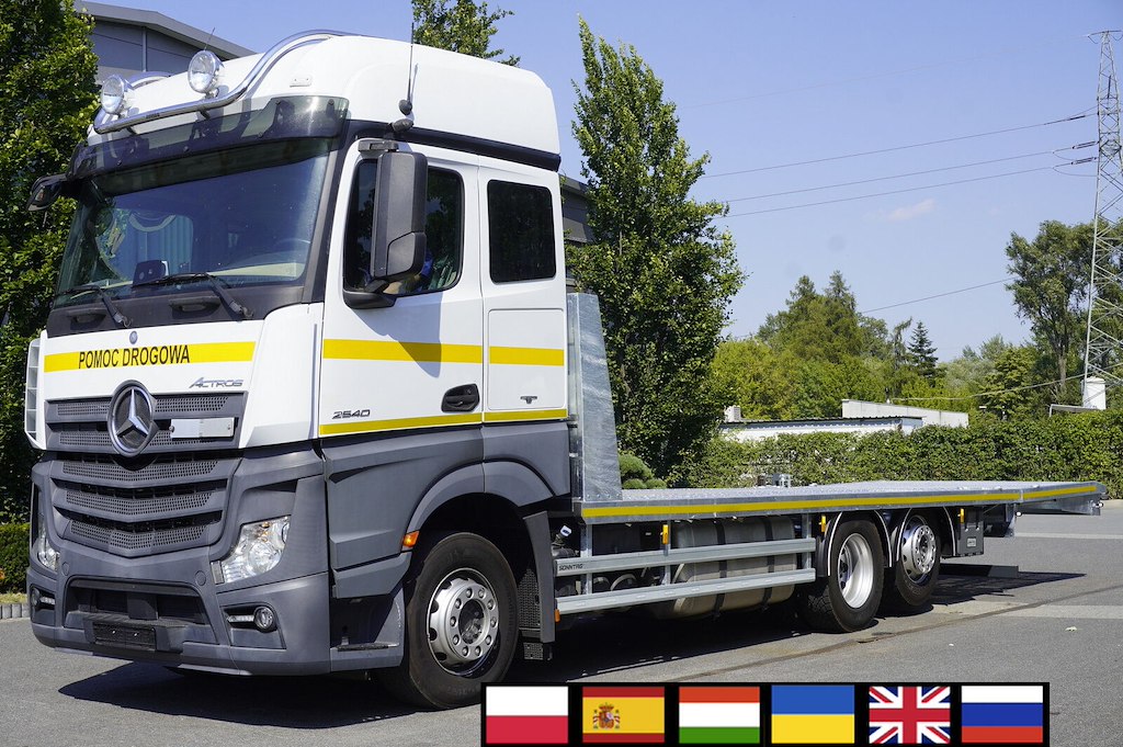 Mercedes-Benz Actros 2540 6×2 / 90 tho. km! / NEW GALVANIZED tow truck 9 m / 5 šlep auto