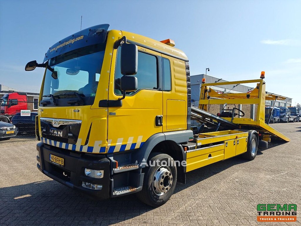 MAN TGM 15.250 Double Cab (6-person) 4x2 Euro 6 - Tischer 6000 ALU + šlep auto