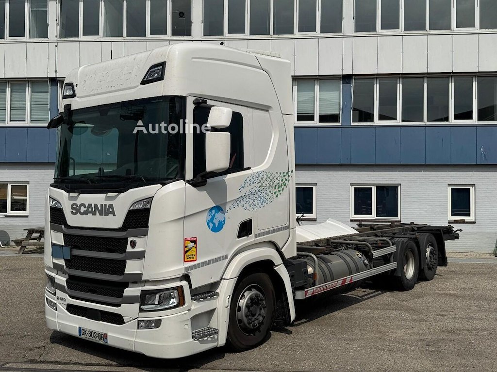 Scania R410 6X2 EURO 6 - LNG - BDF SYSTEM vozilo za prevoz kontejnera