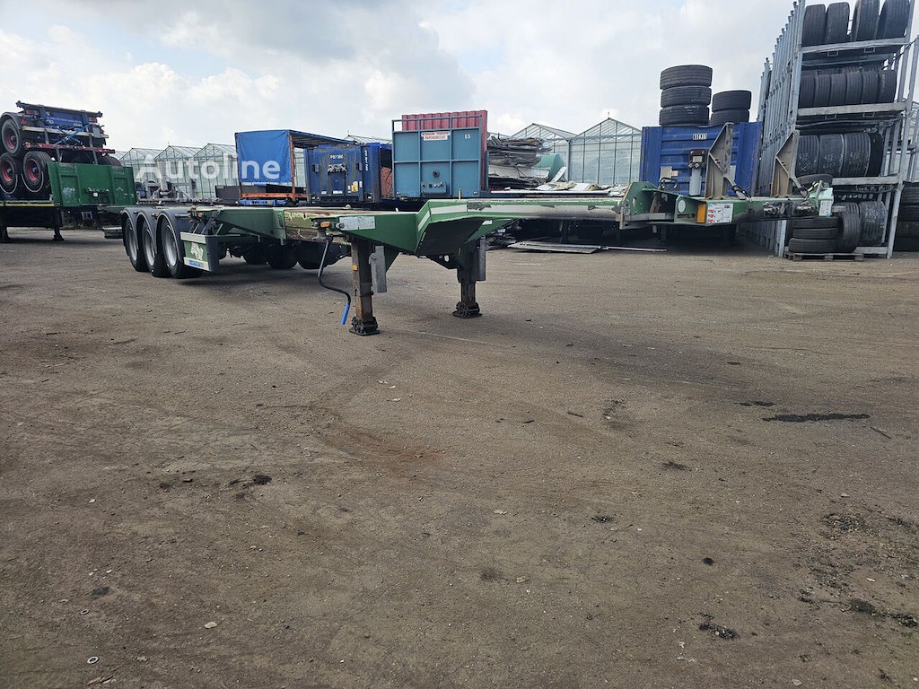 D-Tec VCC-01 FLEXITRAILER/ALL CONNECTIONS/ APK/TUV 23-01-2027./ 10 PIE poluprikolica za prevoz kontejnera