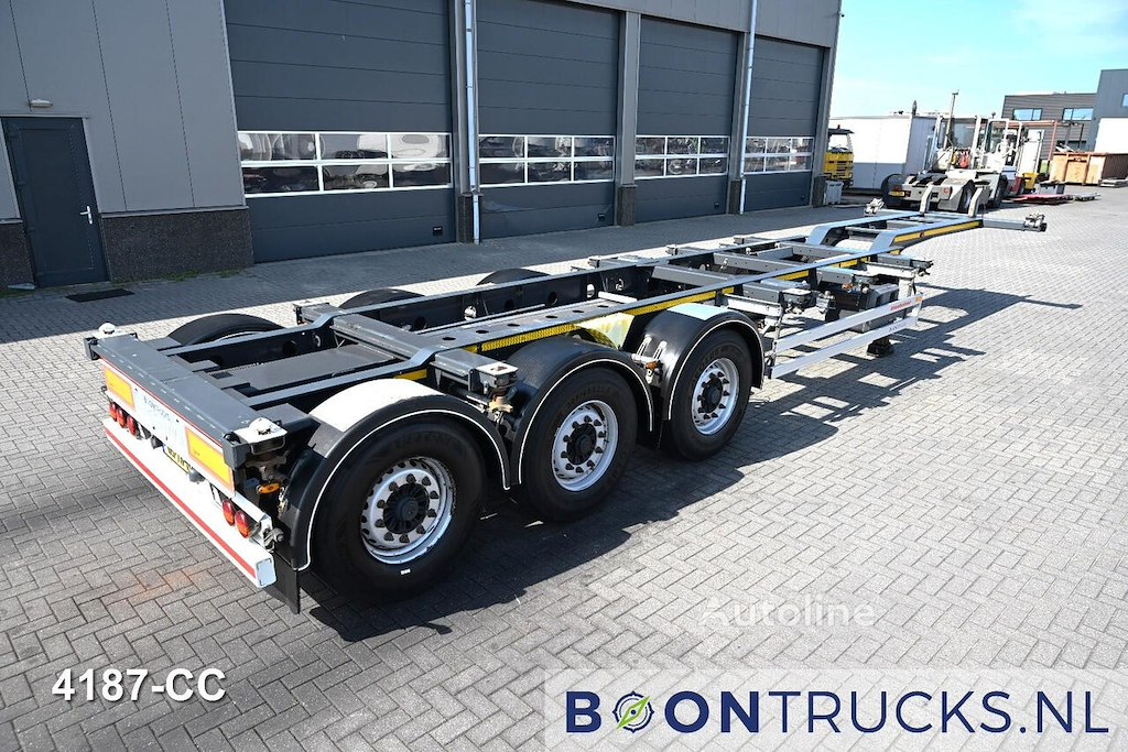 Kässbohrer MULTICONT | 2x20-30-40-45ft HC * LIFT AXLE * EXTENDABLE REAR * B poluprikolica za prevoz kontejnera