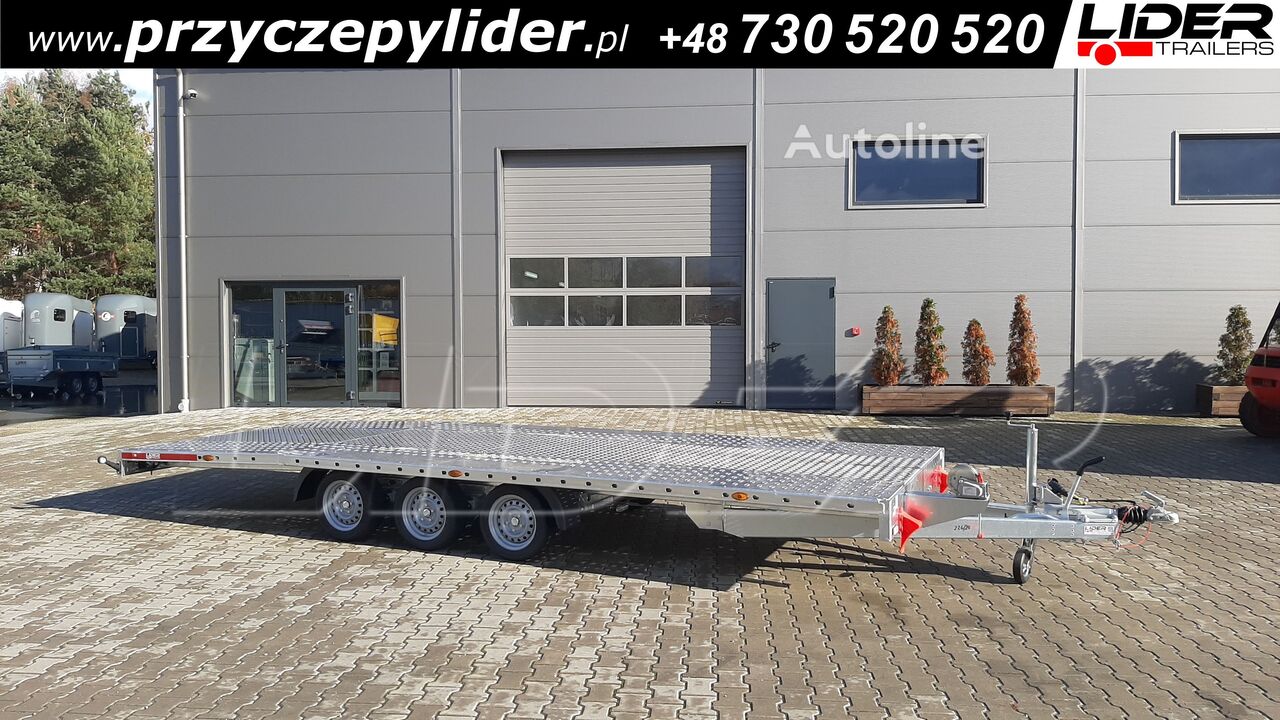Temared TM-402B przyczepa laweta 604x215cm, Car Deck Plus 6021/3, WYPEŁN prikolica autotransportera