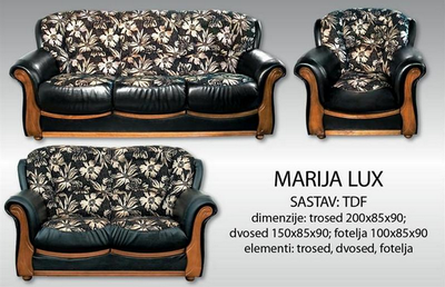 Garnitura Marija Lux