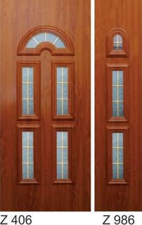 PVC ulazna vrata paneli Z406 i Z986