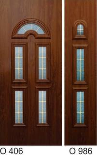PVC ulazna vrata paneli O406 i O986