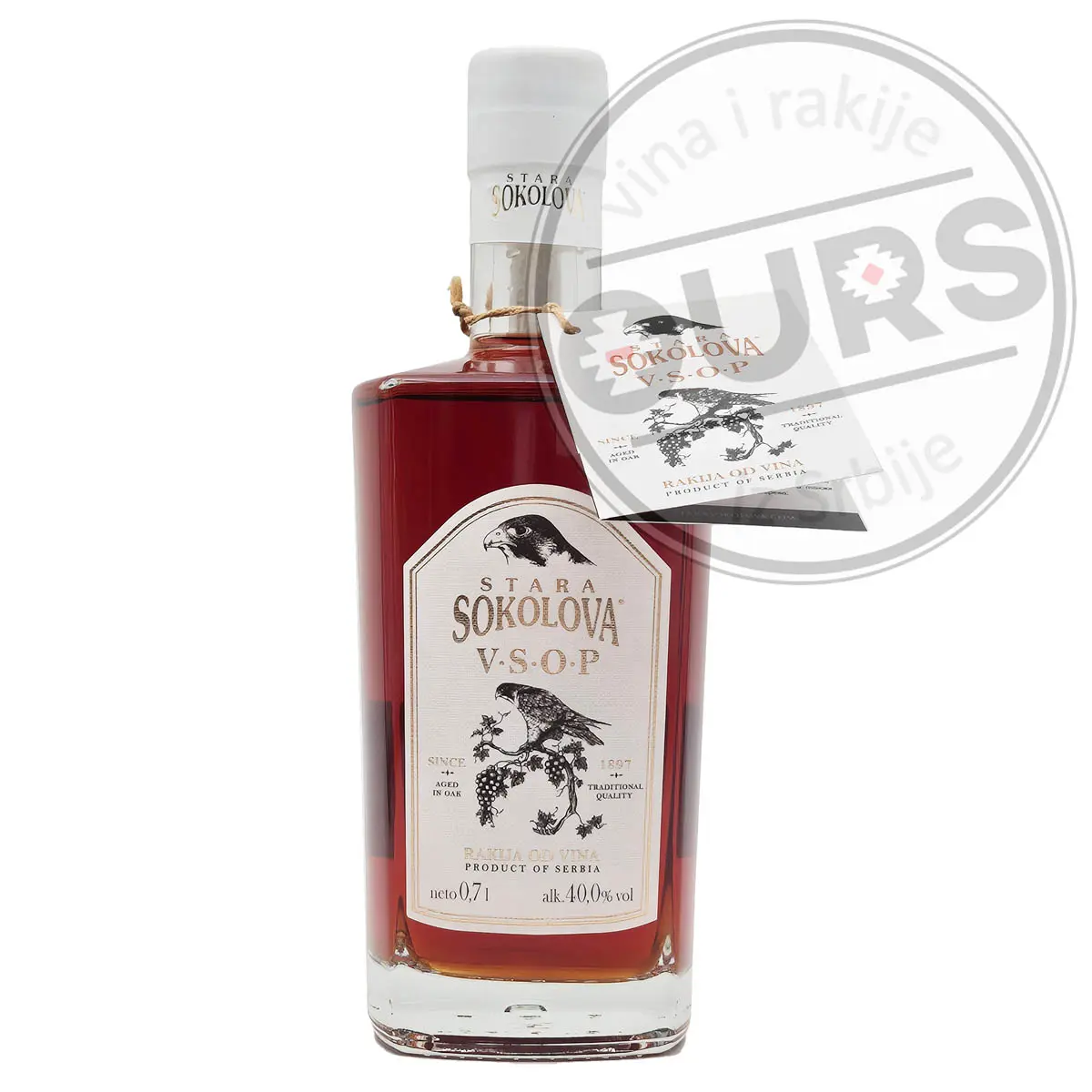 Stara Sokolova rakija od vina VSOP 0,7L