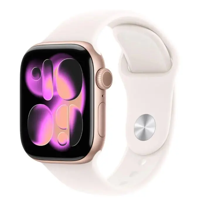 Apple Watch S11 GPS 42mm Rose Gold Aluminium Case with Light Blush Sport Band - M/L (MEU44RK/A)