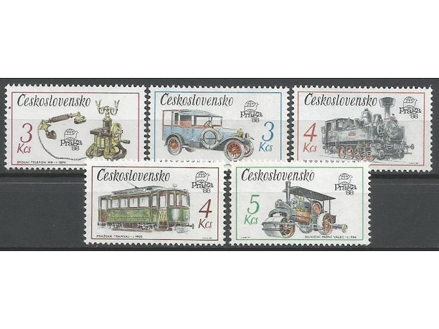Čehoslovačka,Uoči filatelističke izložbe 1987.,čisto