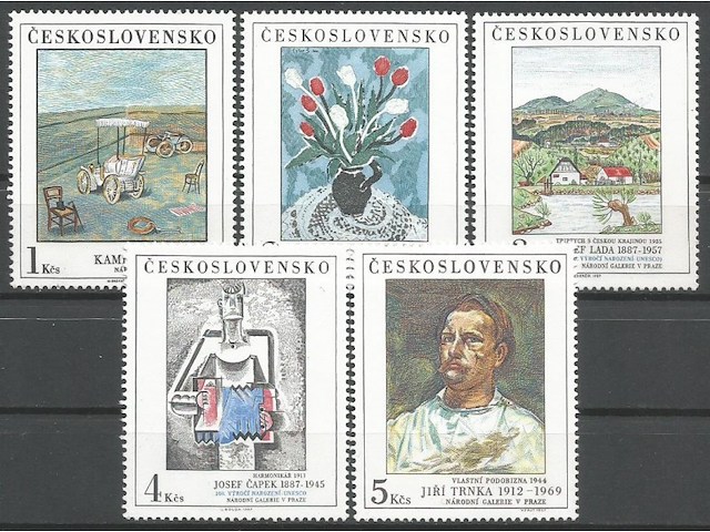 Čehoslovačka,Umetnost 1987.,čisto