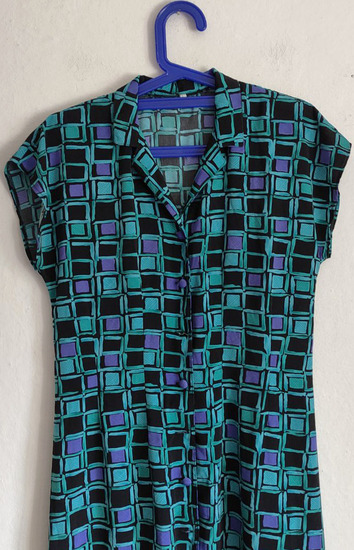 Unikatna duga vintage haljina (L/XL)