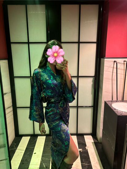 MONA haljina/kimono od viskoze