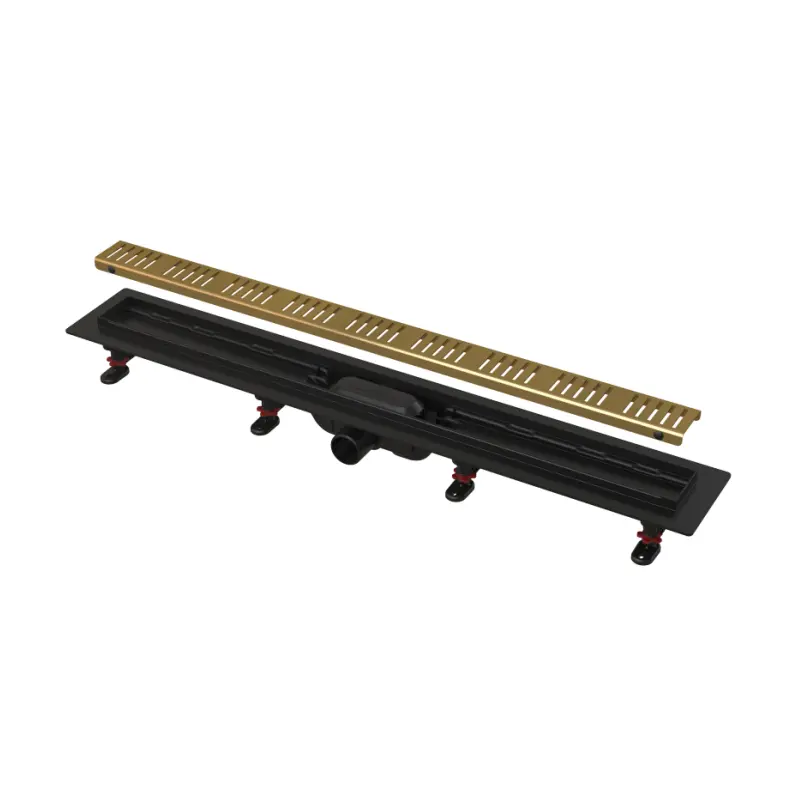 Alca APZ10BLACK-BRASS tuš kanalica 95 cm sa mesinganom rešetkom (APZ10BLACK-950B)
Alca APZ10BLACK-BRASS tuš kanalica 95 cm sa mesinganom rešetkom APZ10BLACK-950B