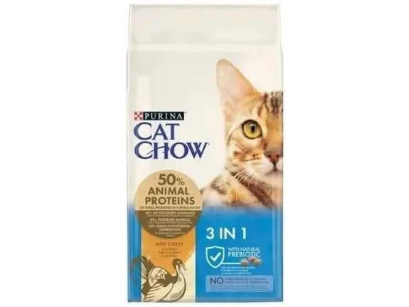 Cat Chow 3u1 Adult Ćuretina 15 kg